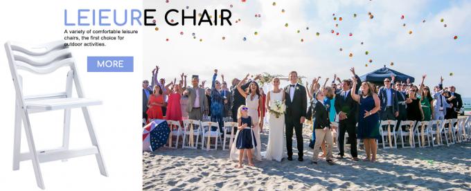 Outdoor Plastic Folding Dining Chair HDPE White Mesh Back Lighter